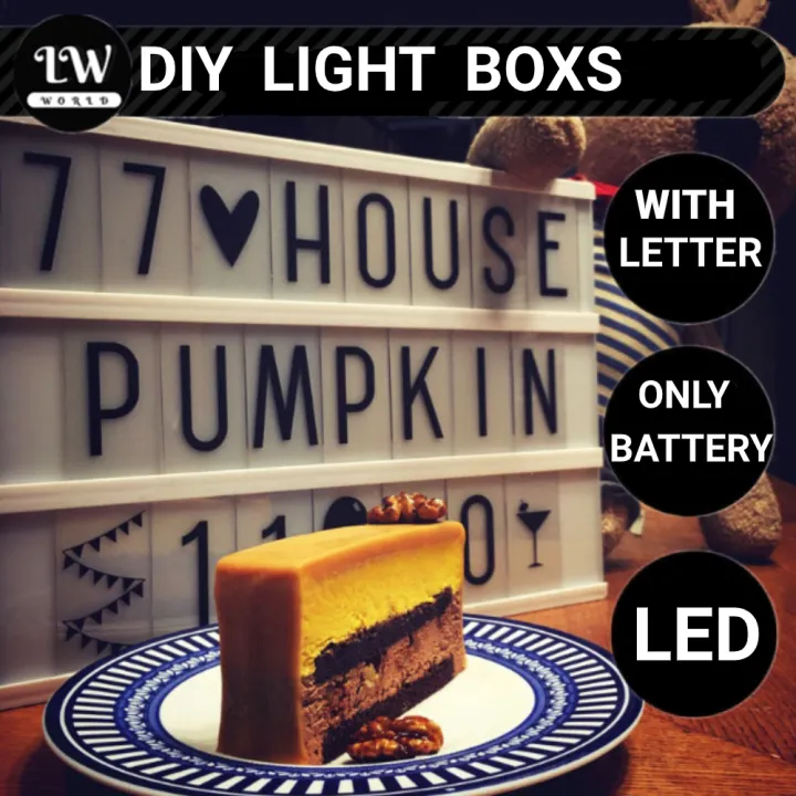 NEW Light UP Letter Box Cinematic LED Sign | Lazada PH