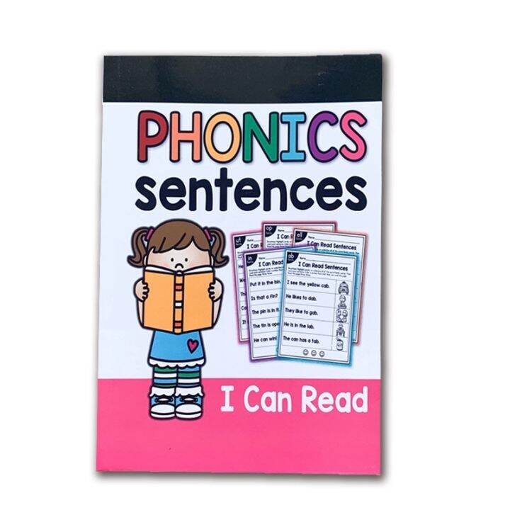 English Phonics Exercise Work Book I Can Read Simple Sentences ...