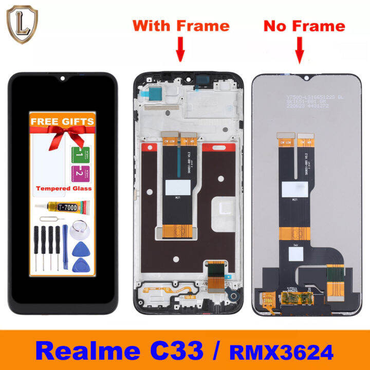 100% tested LCD For Realme C33 LCD Display Touch Screen Assembly ...