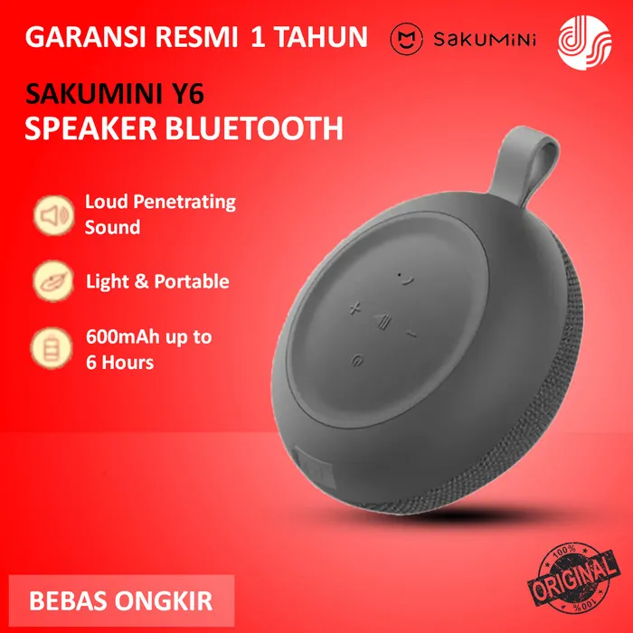 SaKUMiNi Y6 Round Bluetooth Wireless Speaker | Lazada Indonesia