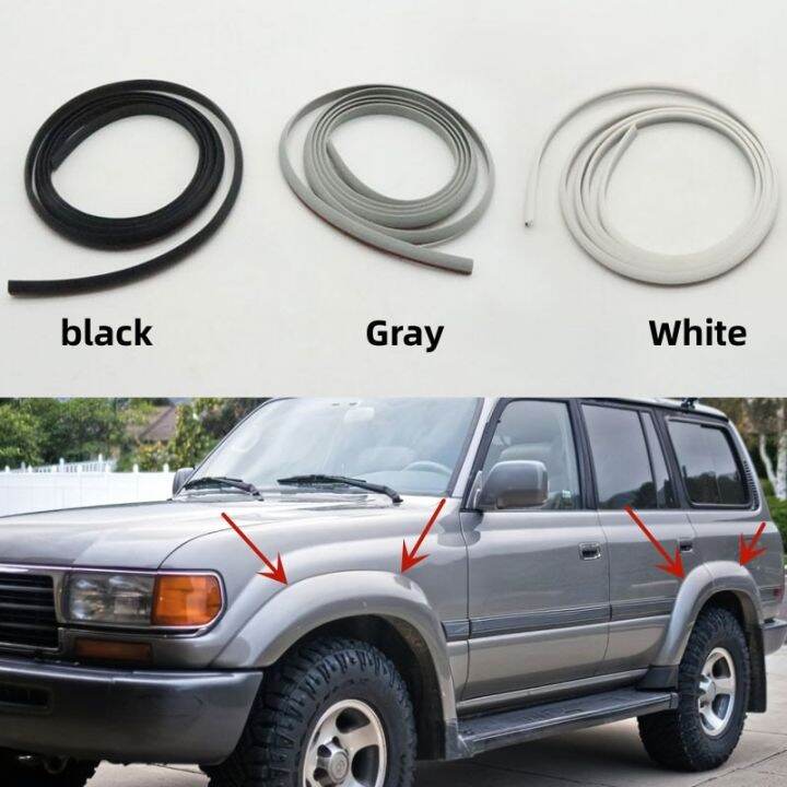 1.5M Car Fender Wheel Arches Surround Beading Rubber Sealing Strip For ...