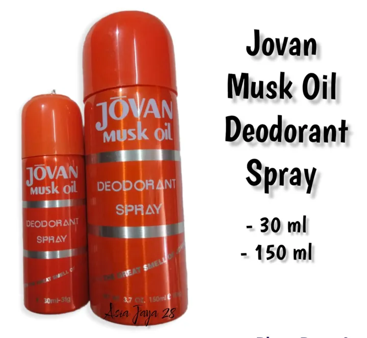 Jovan Musk Oil Deo Orange Body Spray 30ml & 150 ml | Lazada Indonesia