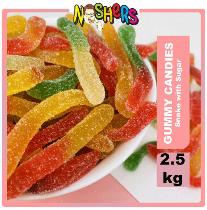 Noshers Gummy Sweet Candies Snacks Gummi Snake Candy in Pouch / 2.5kg ...