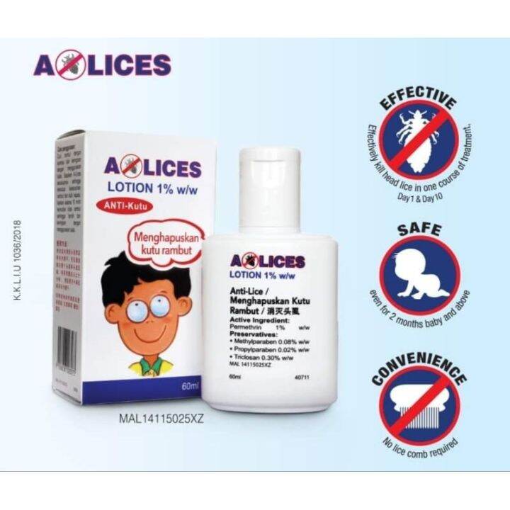 A-lices 60ml Anti Head Lice Lotion | Lazada