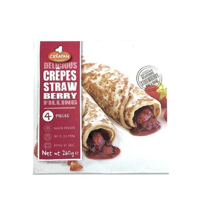 Creapan Strawberry Filling Crepes 4pcs (260g) | Lazada PH