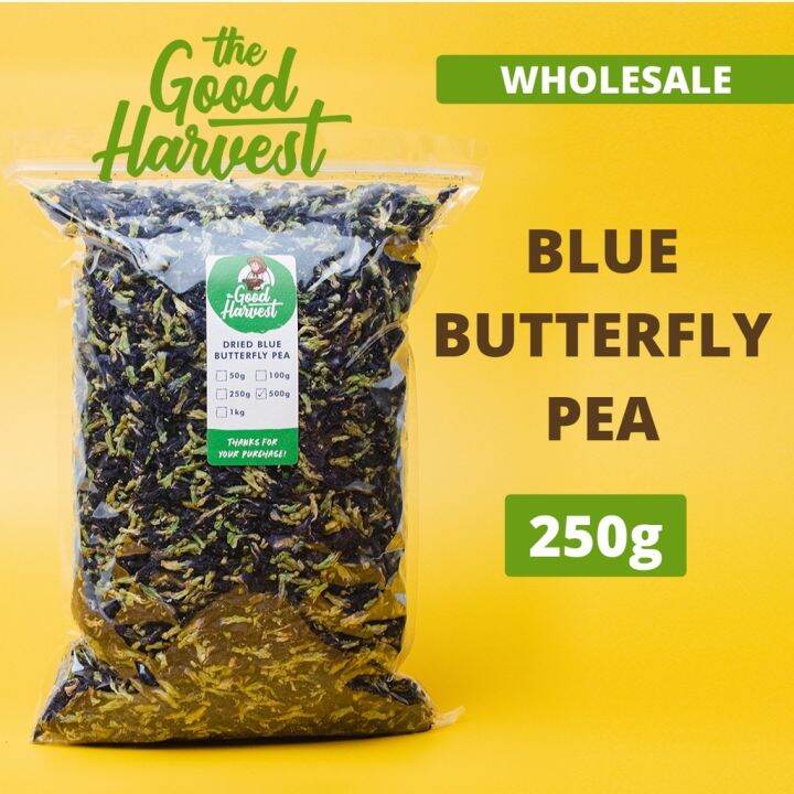 Dried Blue Butterfly Pea Blue Tea Clitoria Ternatea Flowers 250g ...