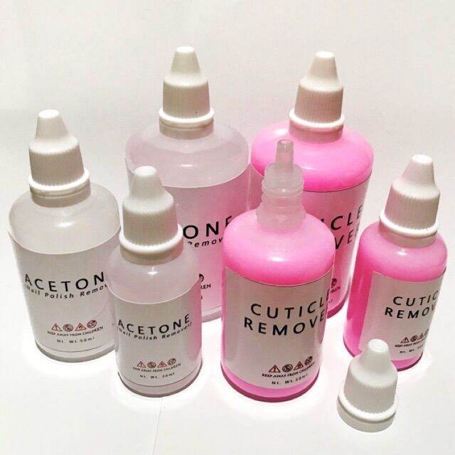 1 Bottle REFILL Acetone / Cuticle Remover Squeezable Bottle Dropper ...