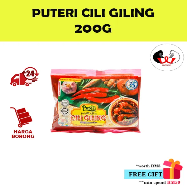 Puteri Cili Giling 3 dalam 1(200G)/Sos Cili Giling 3 in 1(200G) | Lazada