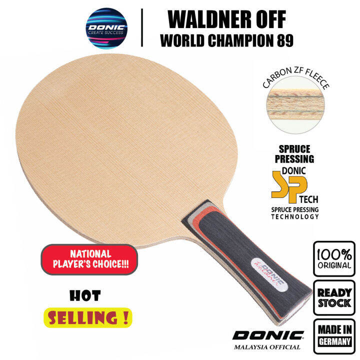 DONIC Waldner OFF World Champion 89 INCREDIBLE OFFENSIVE CONTROL Table Tennis Blade Made In ...