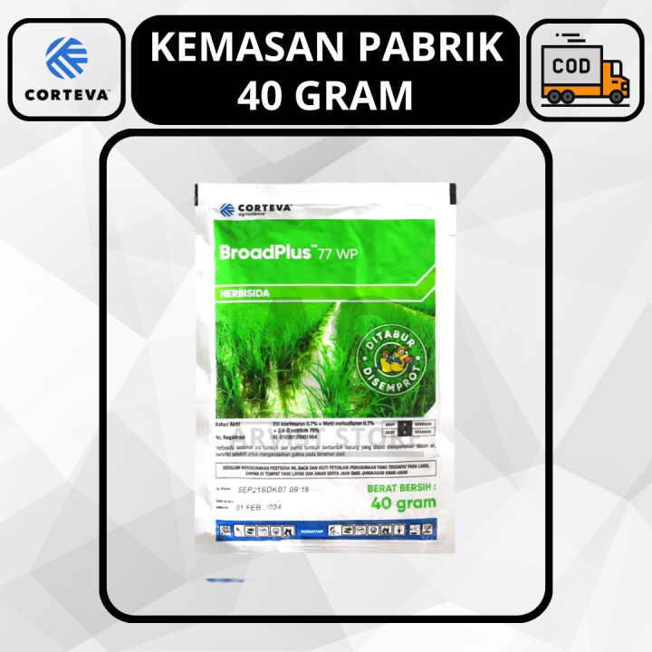 Herbisida BROADPLUS 77 WP Racun Rumput Kemasan Pabrik 40 Gram Corteva | Lazada Indonesia