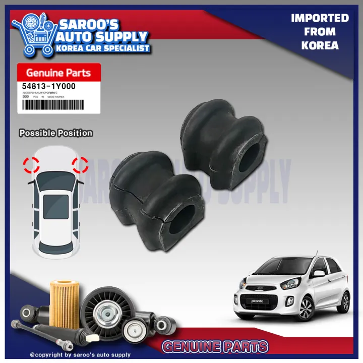 [Genuine] Stabilizer Bar Bushing Set Kia Picanto (11-16) , Original ...