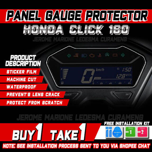 PANEL GAUGE PROTECTOR HONDA CLICK V2 / V3 / 160 | Lazada PH