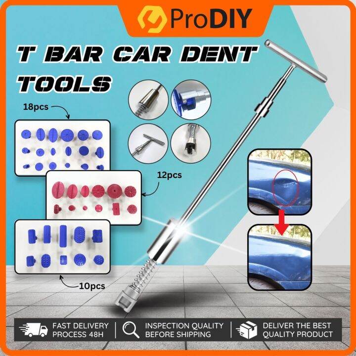 T Bar Car Dent Tools Repair Puller Kit Tools Portable Baiki Kemek ...