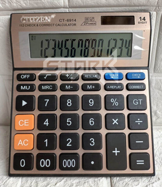 CT 6914 Kalkulator 14 Digit - Kalkulator Meja Dagang - Kalkulator Pasar ...