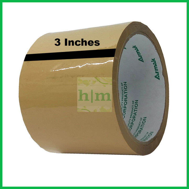Armak Packaging Tape 3 Inches Large Scotch Tape Brown Tan 3" | Lazada PH
