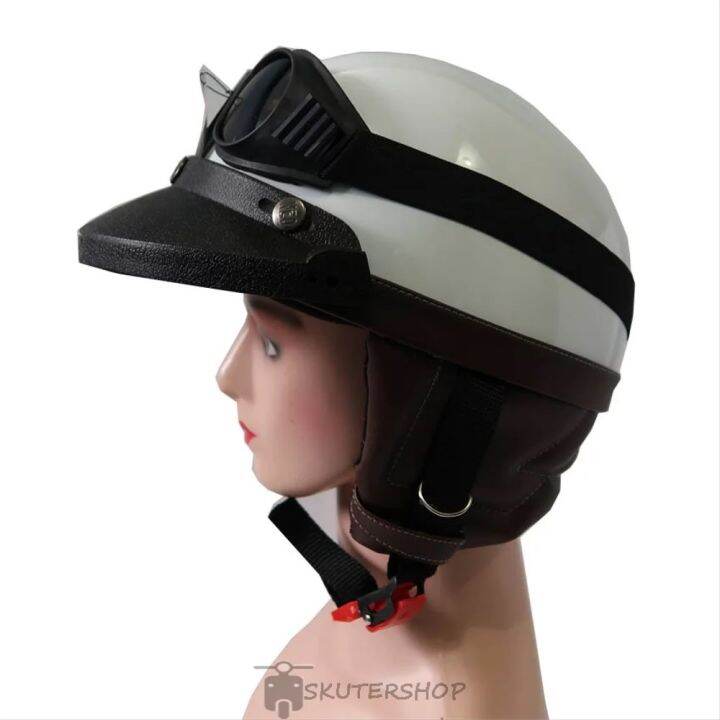 Helm Chips New Retro Klasik Vintage Jadul Zaman Perang Dunia II Putih ...