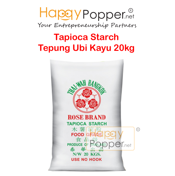 Happypopper Original Tapioca Starch Coarse Rose Brand Tepung Ayam ...