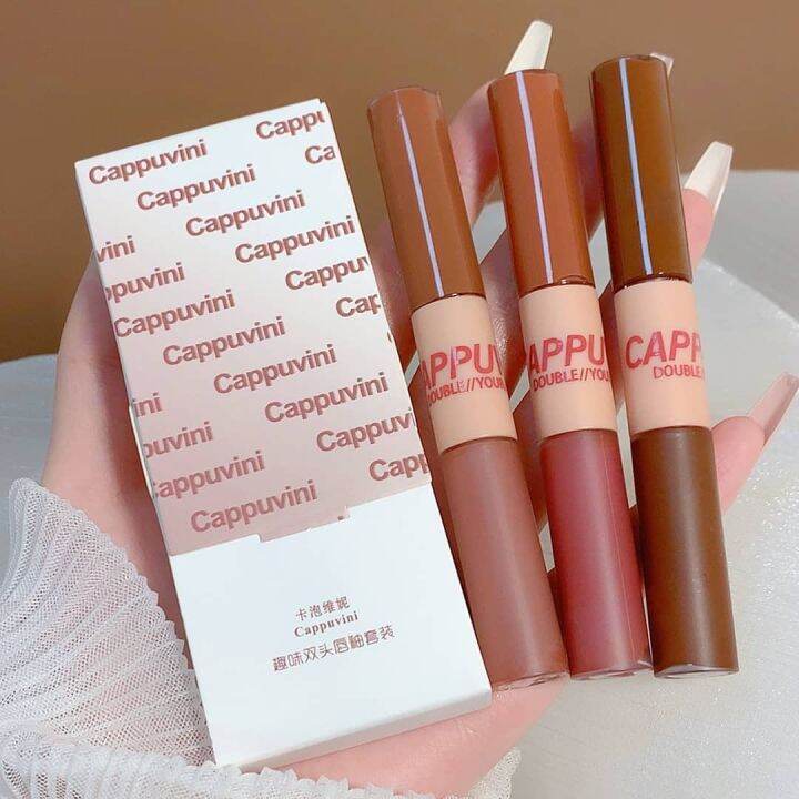 Cappuvini 2 Head Matte and Glossy 2 in 1 Liquid Lipstick | Lazada
