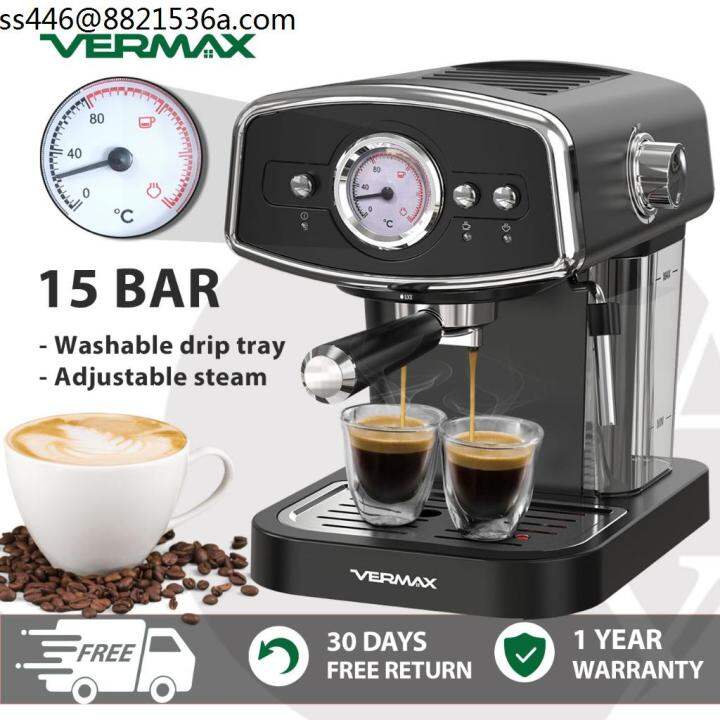 Cable safety device ♚Vermax Coffee machine wtemperature display milk ...