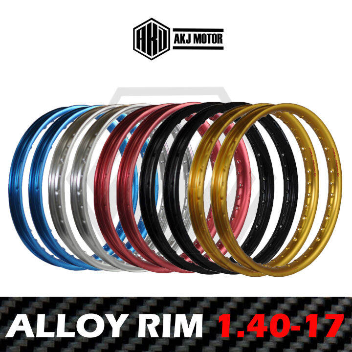 One pair Thaiworks CNC 1.40x17 Alloy Rims Made in Thailand (930 GRAMS ...