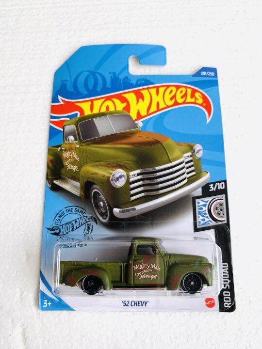HOT WHEELS HOTWHEELS 52 CHEVY HIJAU PICKUP ROD SQUAD DIECAST MOBIL ...