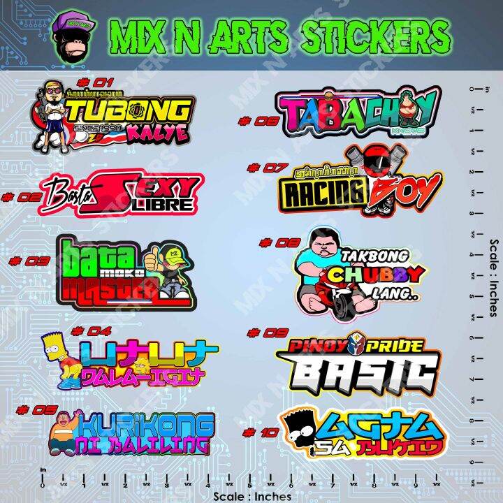 Pinoy Pride Basic Laminated Vinyl Sticker SOLD PER PIECE | Lazada PH