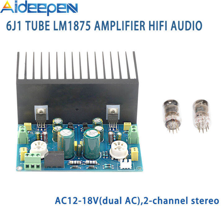 【Ready Stock】Original Aideepen 2-channel Stereo Power Amplifier Board 6J1 School Sound +LM1875 ...