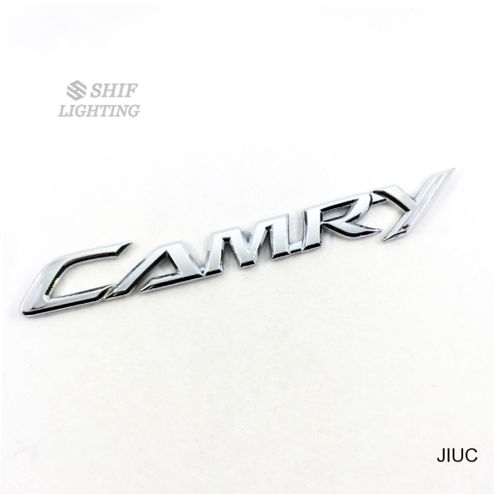 JC | 1 X ABS CAMRY Logo Huruf รถหลังรูปลอกตราสติกเกอร์สัญลักษณ์ลำต้น ...