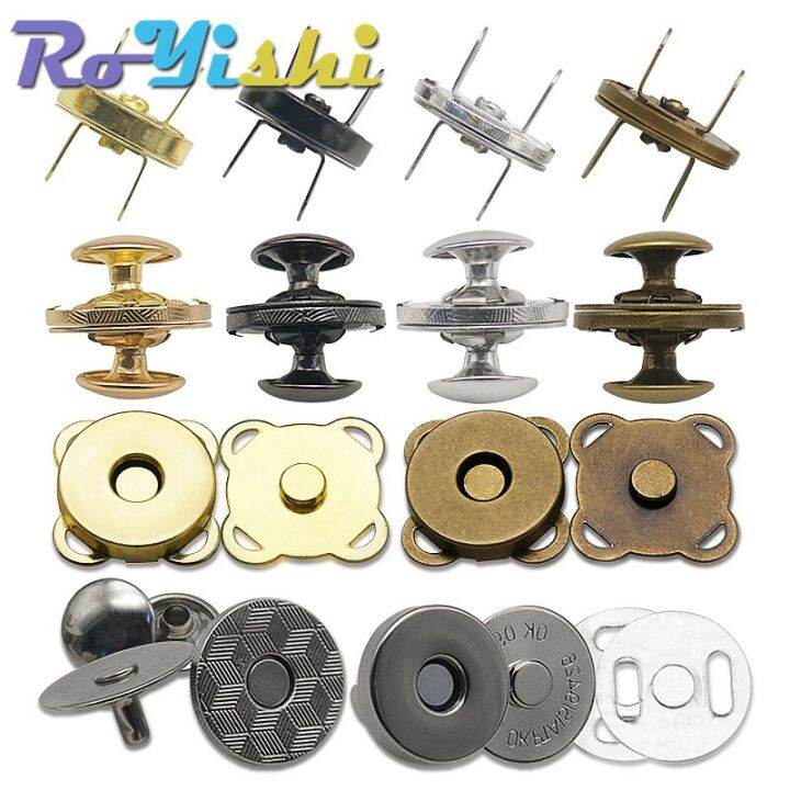 5 Sets/Pack Strong Magnetic Snap Buttons Fasteners Clasps Rivet Plum ...