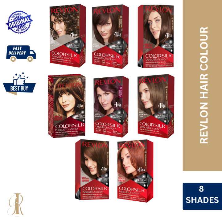 [Original] Revlon Hair Colour 8 Different Shades | Lazada