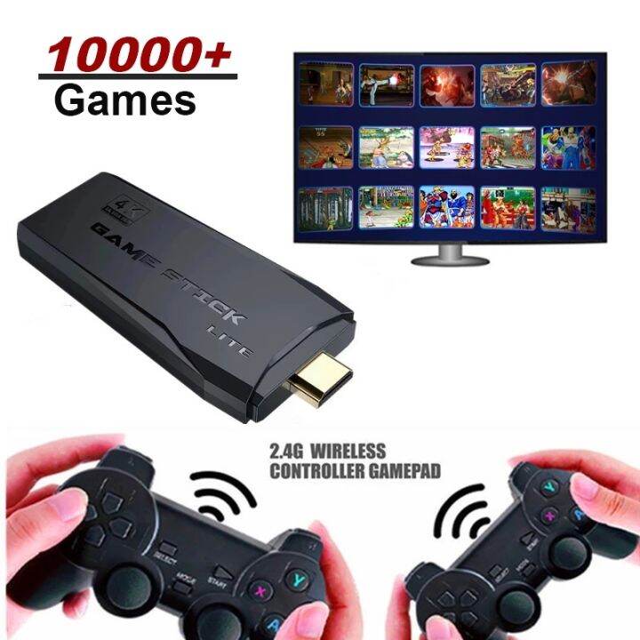 Controller Retro TV Video Game Console 64G Built-in 10000 Games ...