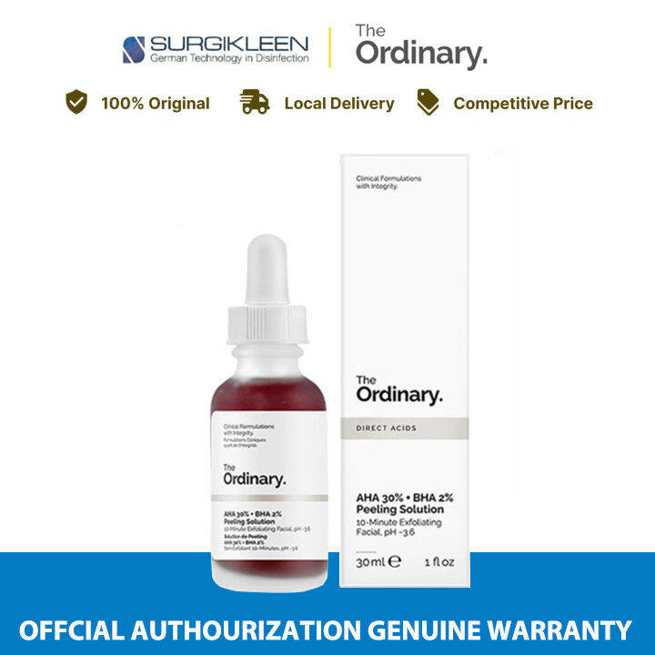 The Ordinary AHA 30% + BHA 2% Peeling Solution 30 ml helps to get rid ...