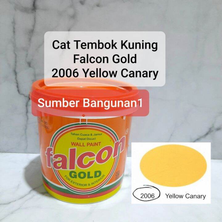 Cat Tembok kuning 2006 yellow canary falcon gold 1 kg dinding triplek ...