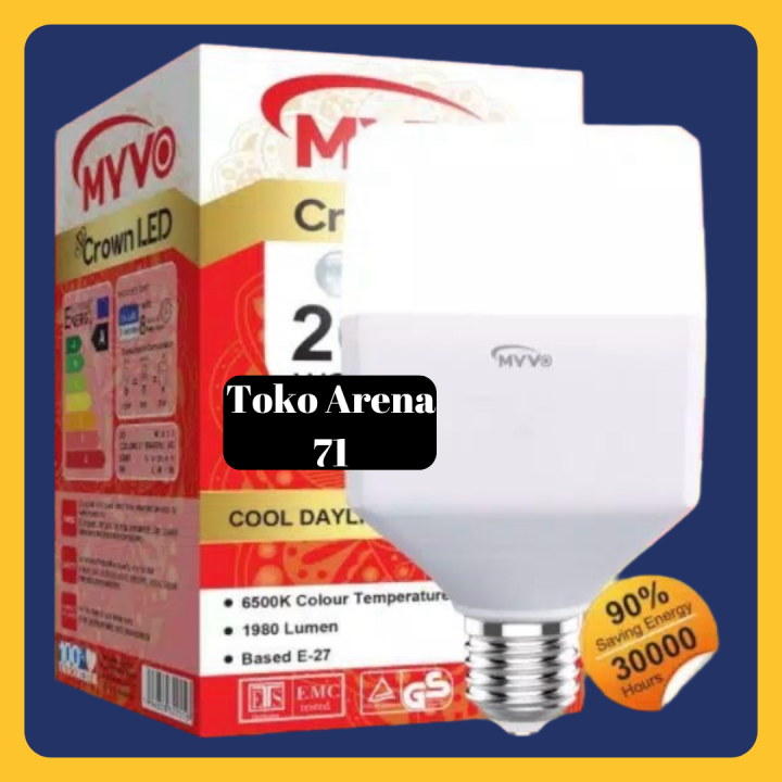 Lampu Bohlam LED MYVO Crown 20Watt 20W 20 W 20 Watt | Lazada Indonesia