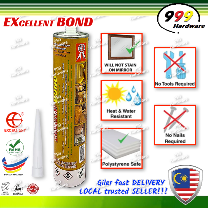 999 EXCELLENT BOND CONSTRUCTION ADHESIVE SEALANT / XBOND / MAXBOND / EX ...