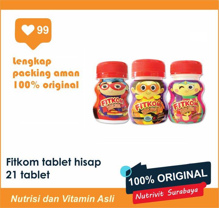 FITKOM TABLET ISI 21 TABLET MULTIVITAMIN | Lazada Indonesia