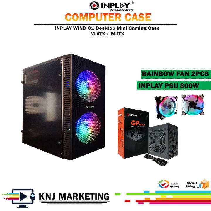 INPLAY WIND 01 PC Mini Gaming Case ACRYLIC SIDE M-ATX, M-ITX. | Lazada PH