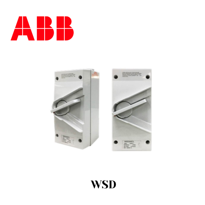ABB SAFETY SWITCH WEATHER PROOF SWITCHED WSD 232CL 32A 2P **เปิดบิลกำกับภาษีได้** ราคารวม Vat ...