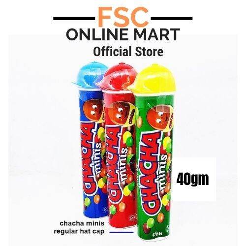 [FSC] Delfi CHACHA Mini Tube Milk Choco Beans With Shell 40gm | Lazada