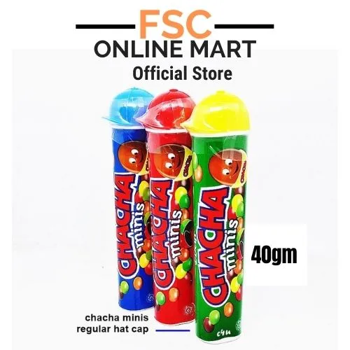 [FSC] Delfi CHACHA Mini Tube Milk Choco Beans With Shell 40gm | Lazada