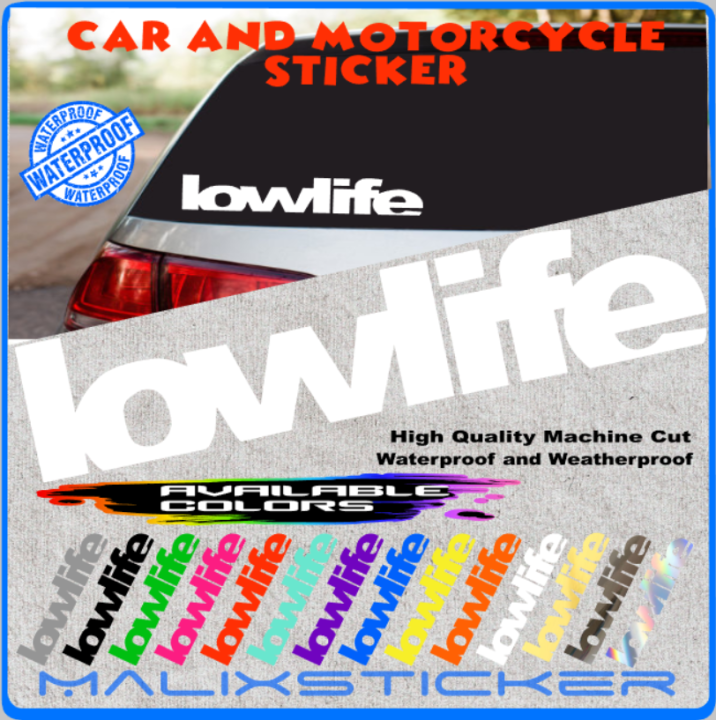 Lowlife Sticker decal vinyl waterproof sticker | Lazada PH