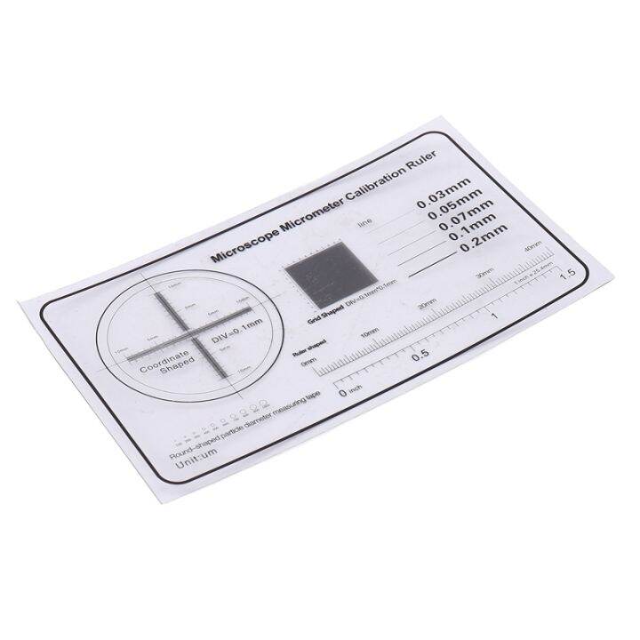 Microscope Correction Ruler Optical Micrometer Correction Sheet ...