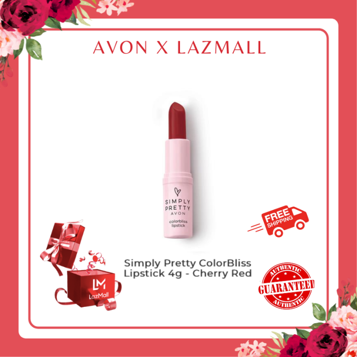 AVON Simply Pretty ColorBliss Lipstick 4g - Cherry Red | Lazada