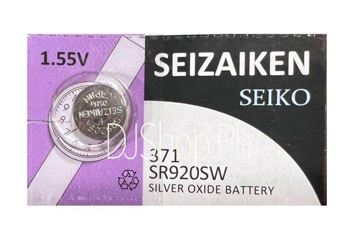 Sr920sw 371 Seiko / Seizaiken Silver Oxide Battery Watcg Battery ...