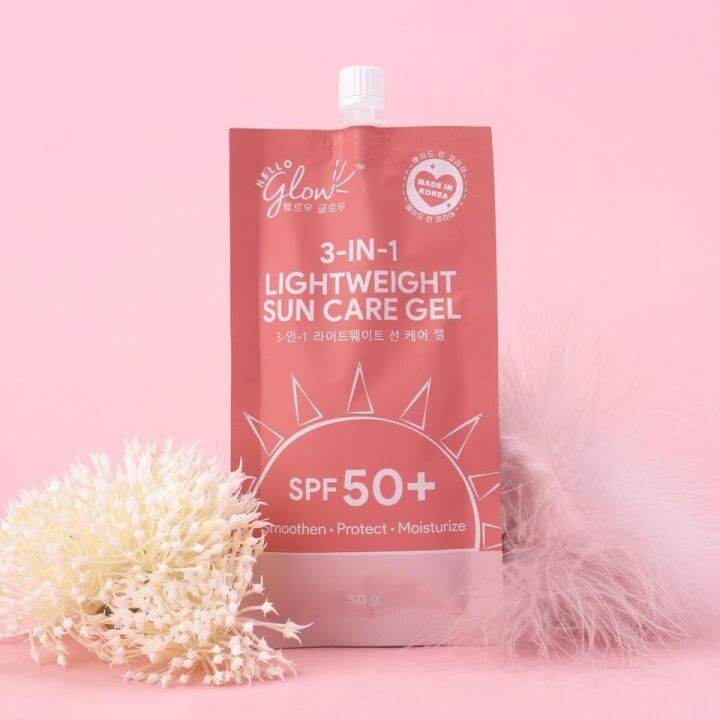 HELLO GLOW 3-IN-1 LIGHTWEIGHT SUN CARE GEL SPF 50+ | Lazada PH