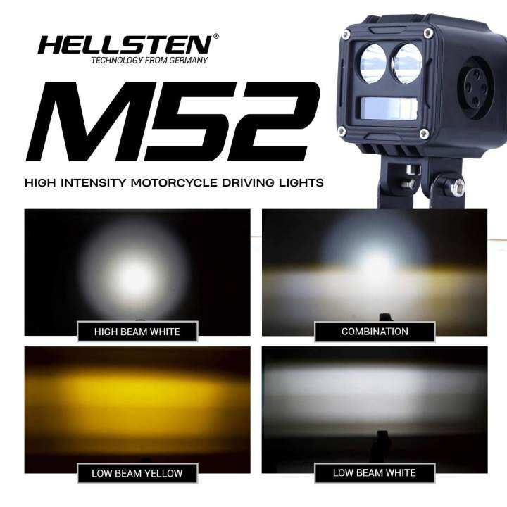 HELLSTEN Technology from Germany, M52 LED High Intensity Motorcycle ...