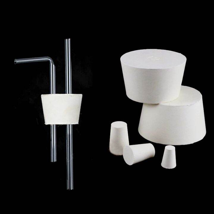 【CW】 Silicone Rubber Sponge Stopper Hole Plug Lab Flask Test Tube ...