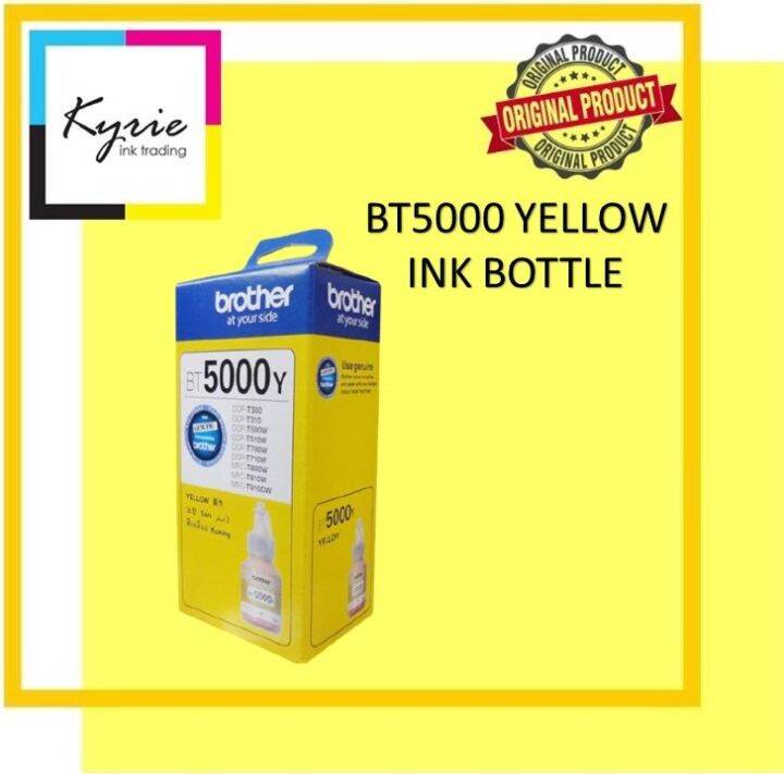 Brother BT5000 Yellow Original Ink Bottle BT 5000 | Lazada PH
