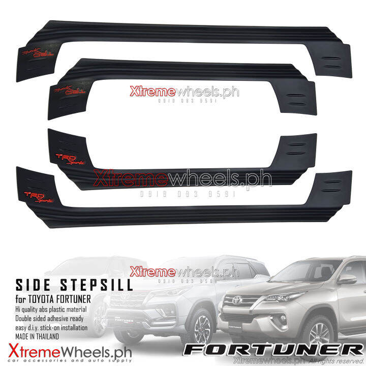 Toyota Fortuner 2016 to 2024 Trd Side Door Step Protector / Sepsill ...