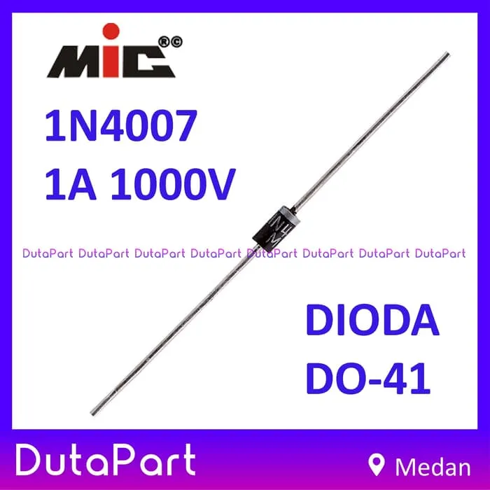 100 PCS 1N4007 IN4007 1N 4007 IN 4007 1A 1000V MIC Dioda Diode ...